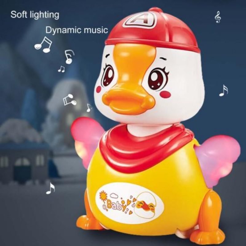 Rotating Cute Dancing Duck Toy | Light and Music Fun
