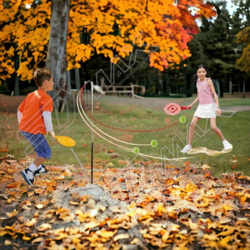 SDMAX: Kid's Outdoor Tennis Game with Classic Swing Strike Ball Set