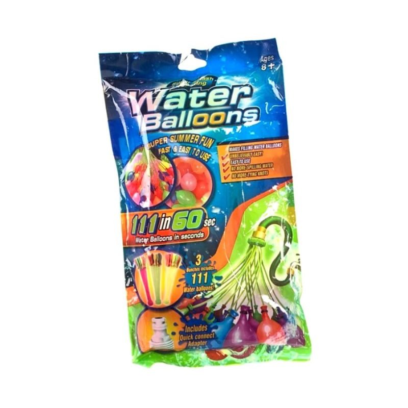 Water Balloons 111 in 60sec - V21-3C - Toy Wholesalers Manchester UK
