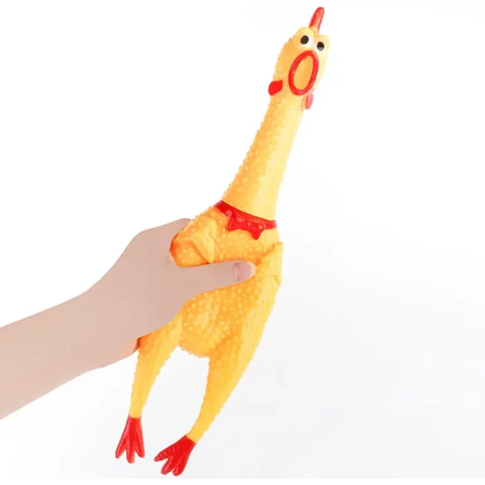 Screaming Rubber Chicken Toy | Classic Squawking Prank Toy